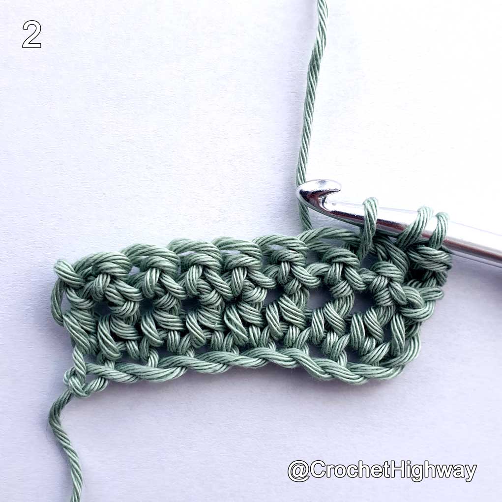 Yarn Over Slip Stitch (YO SLST) or Half Double Crochet Slip Stitch ...
