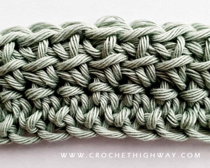 Linked Double Crochet Stitch - CrochetHighway