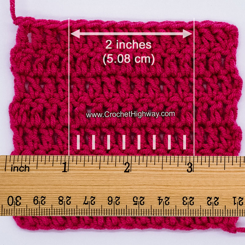 How to Gauge Swatch - CrochetHighway